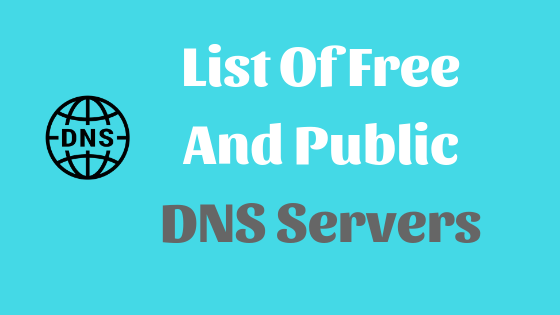 Public and Free DNS list - Nosomovo